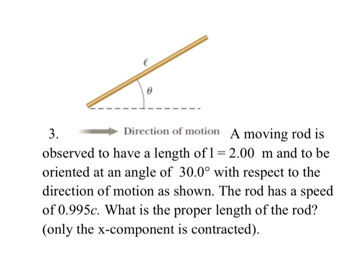 Solved Direction of motion A moving rod is 3. observed to | Chegg.com