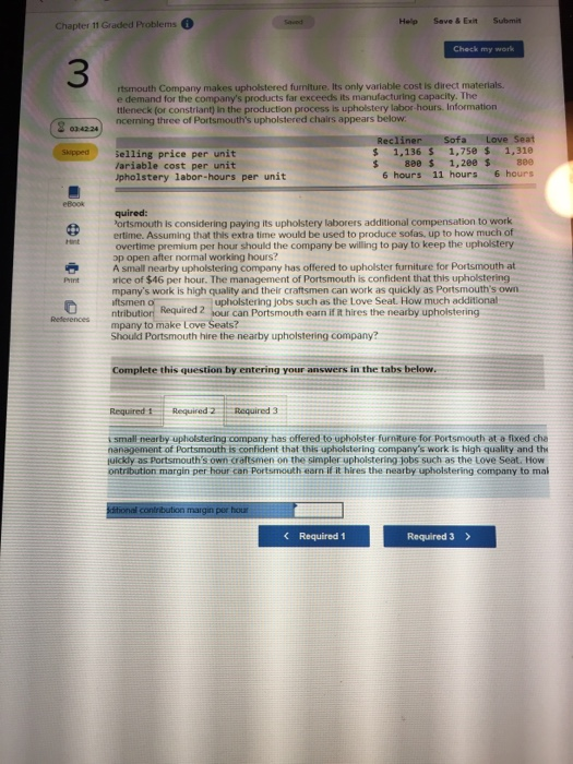 Solved Chapter 11 Graded Problems Help Save& Exit Submit | Chegg.com