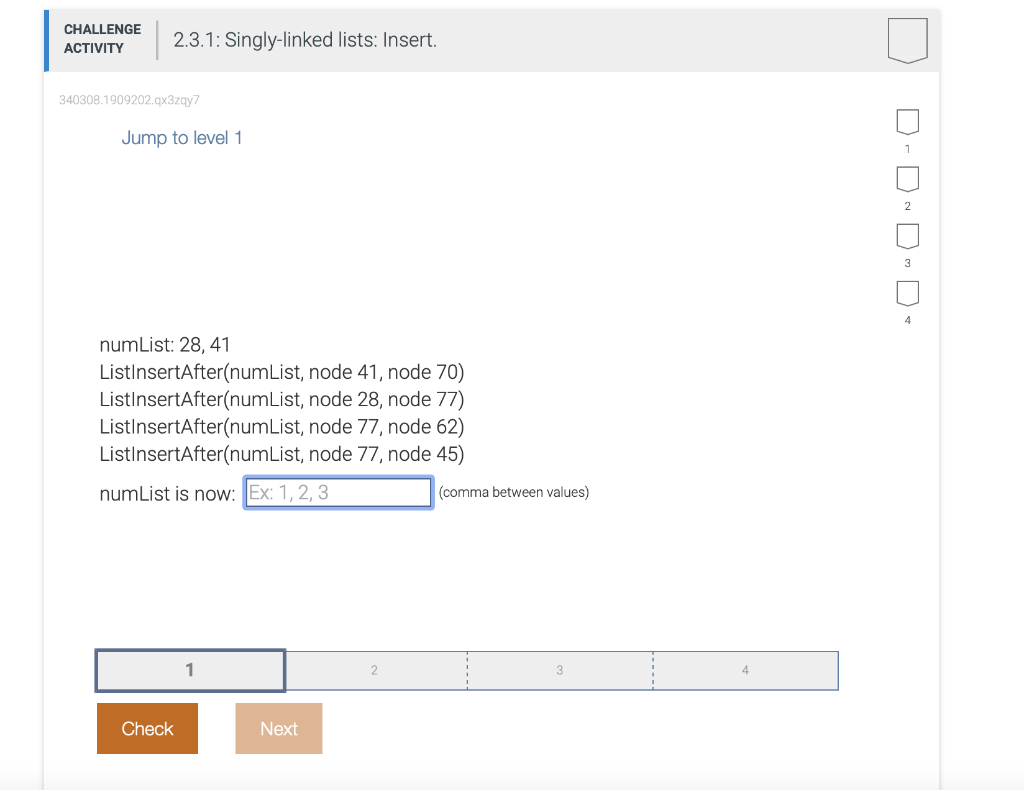 Solved numList: 28, 41 ListInsertAfter(numList, node 41, | Chegg.com