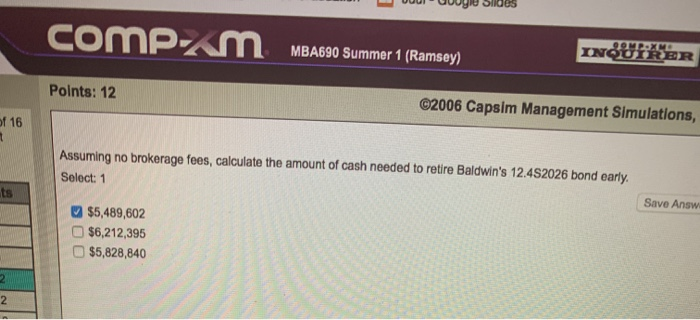 coMP m 9OMP-XM INOUIRER MBA690 Summer 1 (Ramsey) | Chegg.com