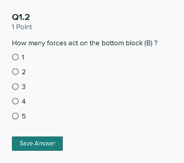 Solved Q1 3 Points You pull horizontally on block B in | Chegg.com