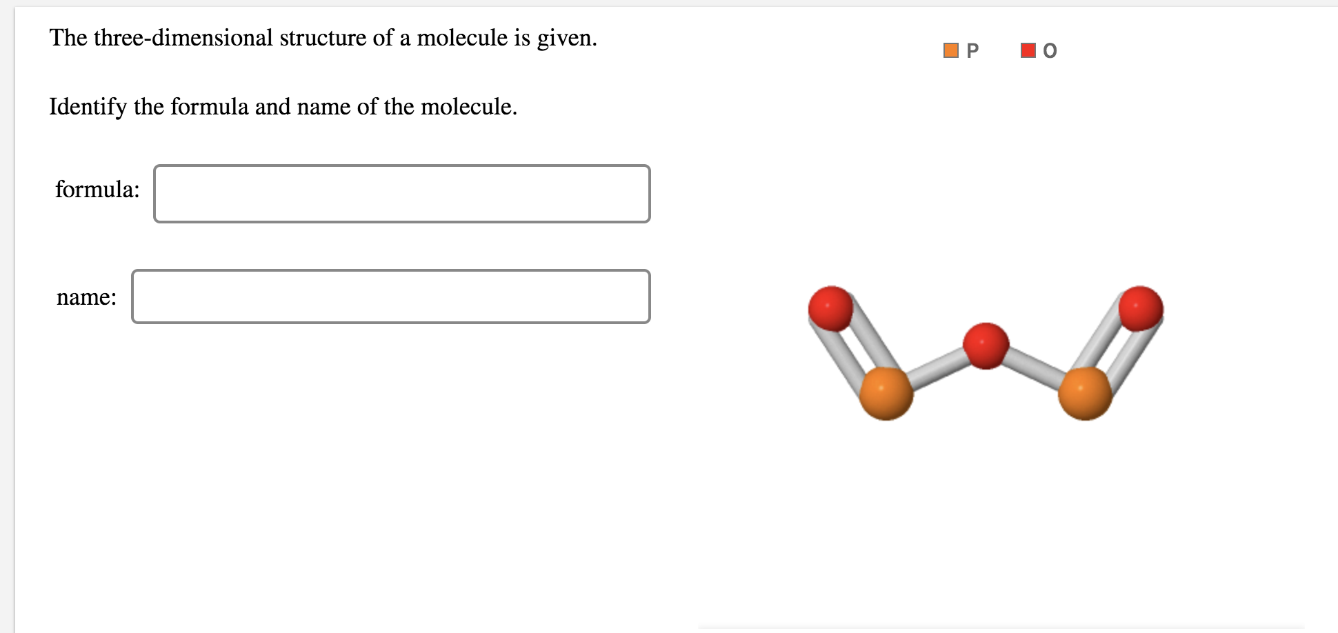 Solved The three-dimensional structure of a molecule is | Chegg.com