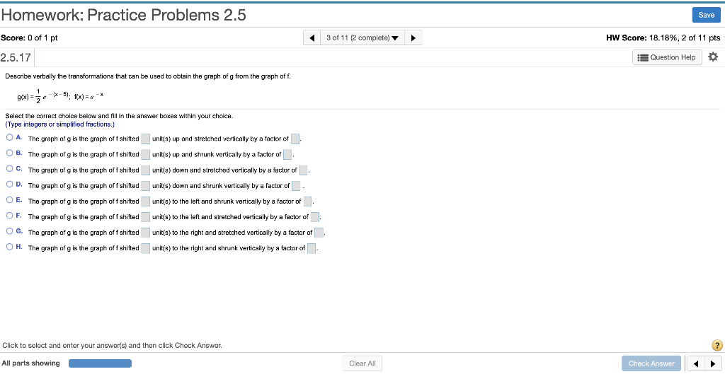 Solved Homework Practice Problems 2 5 Save Score 0 Of 1 Pt