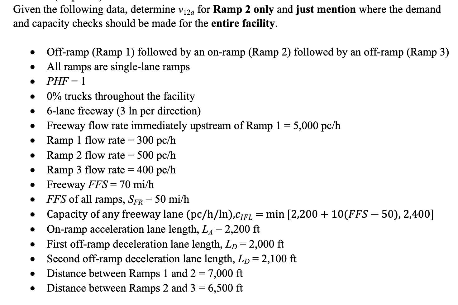 and capacity checks should be made for the entire | Chegg.com