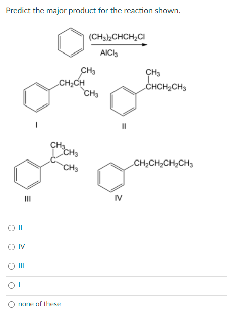 Solved Predict the major product for the reaction shown. | Chegg.com