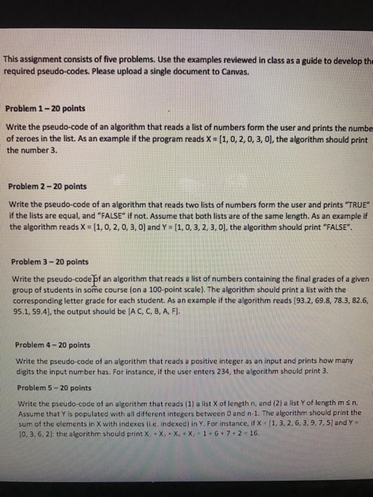 Solved This assignment consists of five problems. Use the | Chegg.com