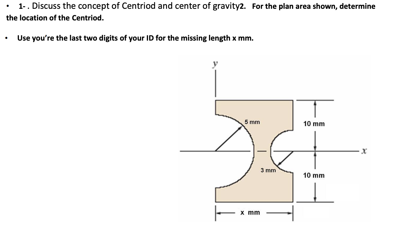 Solved 1-. Discuss the concept of Centriod and center of | Chegg.com