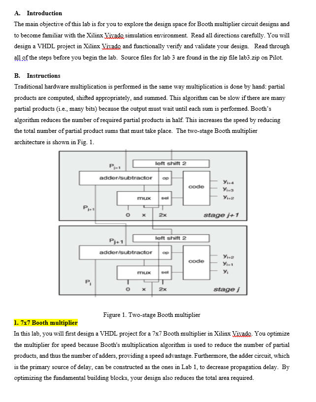 Solved A. Introduction The main objective of this lab is for | Chegg.com