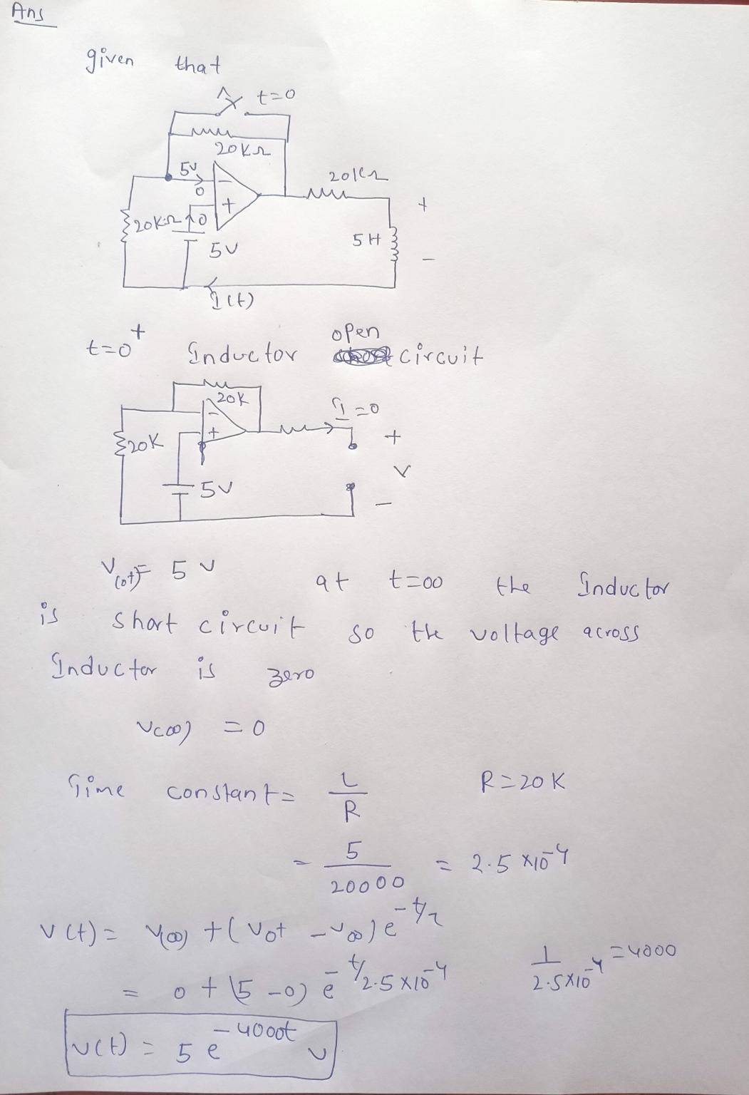 Here are problem& solution. I want to know why R =20k | Chegg.com