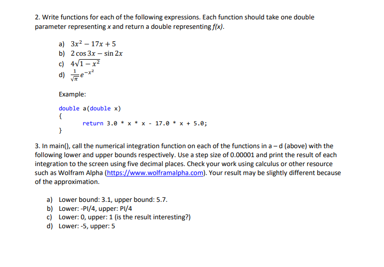 Solved Assignment 1. Add a definition for Pl in the header | Chegg.com
