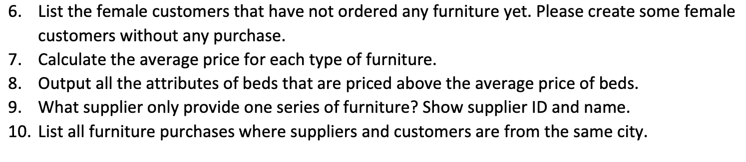 Solved Use the following database schema (and the attached | Chegg.com