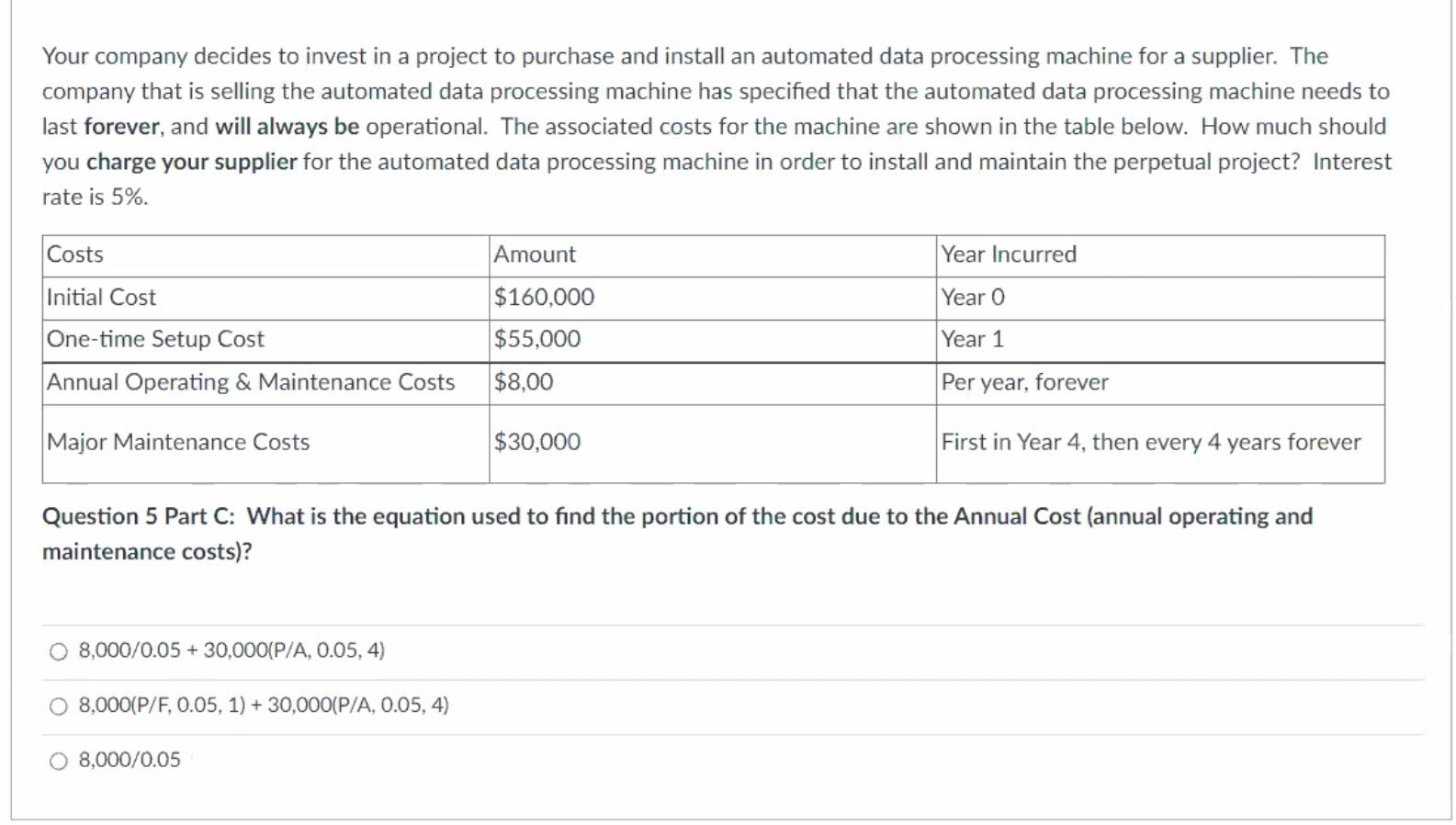Solved Your company decides to invest in a project to | Chegg.com