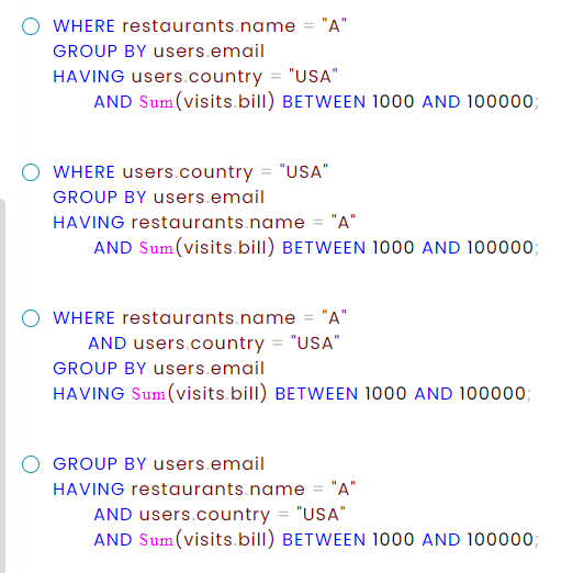 Solved need some help with an sql question. Its not the | Chegg.com