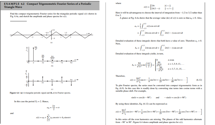 Solved (a) Find the trigonometric Fourier series for the | Chegg.com