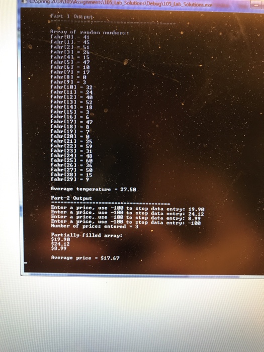 Solved Ihis program has 2 parts. Named Constant: Define a | Chegg.com