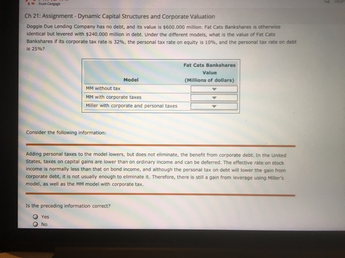 2. M&M and Miller models Aa Aa After Modigliani and | Chegg.com