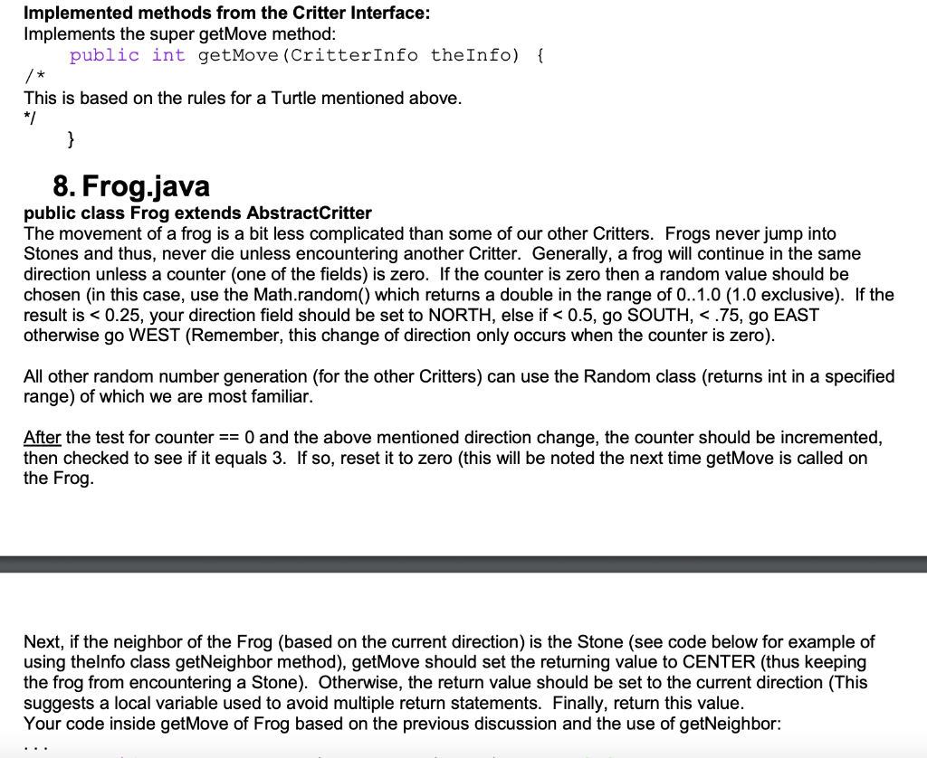 Solved You will create an Interface that lists constants and | Chegg.com