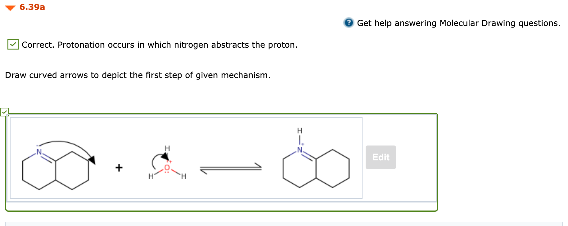 Solved Practice Problem 06.39 Draw ONLY curved arrows for | Chegg.com