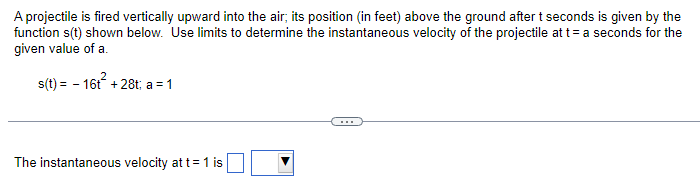Solved A projectile is fired vertically upward into the air, | Chegg.com