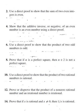 Solved 2. Use a direct proof to show that the sum of two | Chegg.com