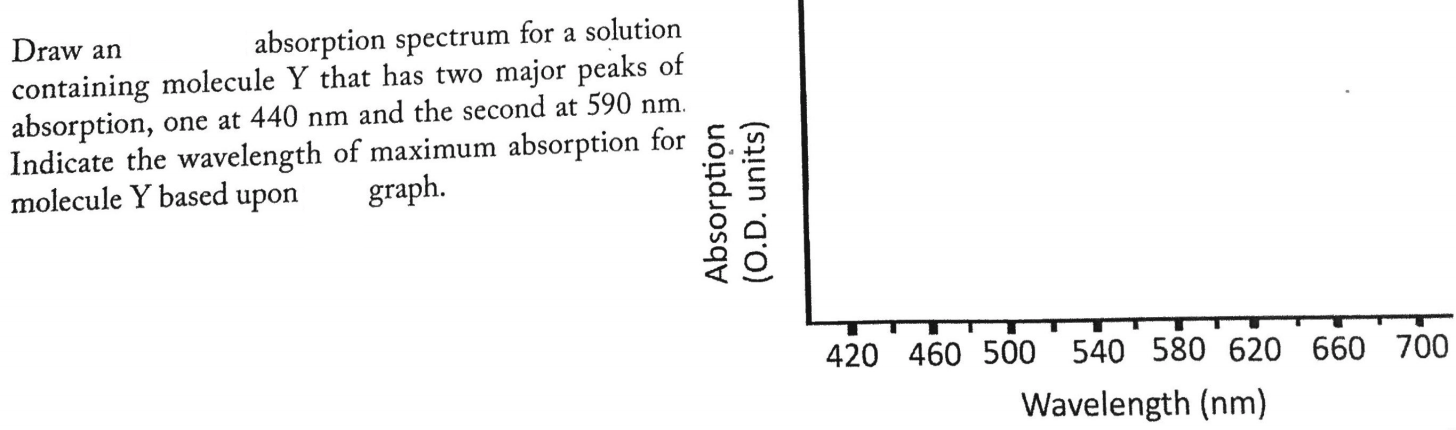 Draw an absorption spectrum for a solution containing | Chegg.com