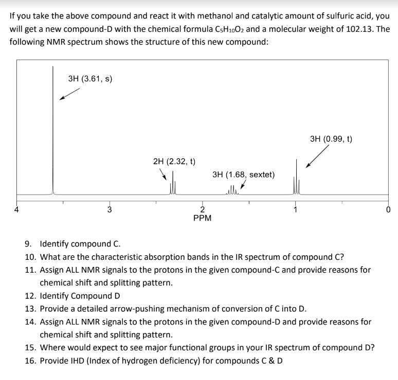 Solved Chemical Formula: C4H8O2 Molecular Weight: 88.11 NMR | Chegg.com