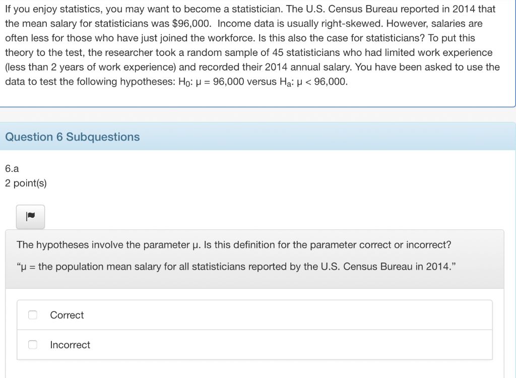 Solved If you enjoy statistics, you may want to become a | Chegg.com