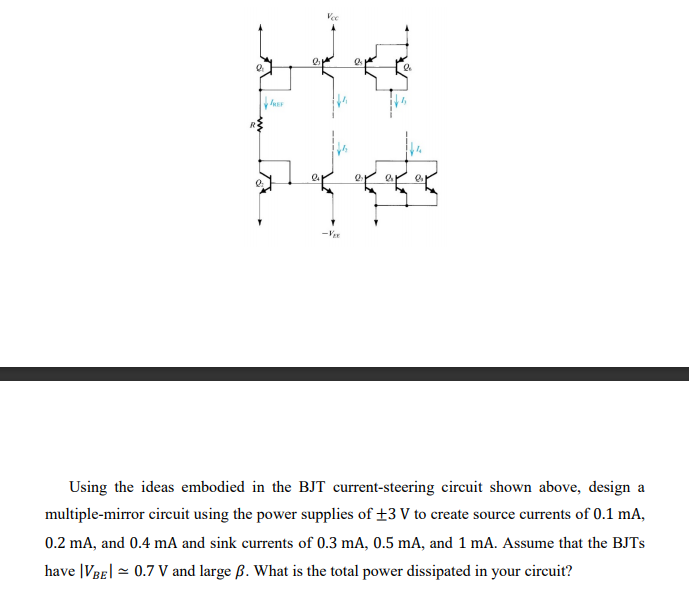 Solved कार र - Using the ideas embodied in the BJT | Chegg.com