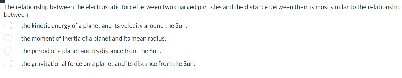 [solved] The Relationship Between The Electrostatic Force