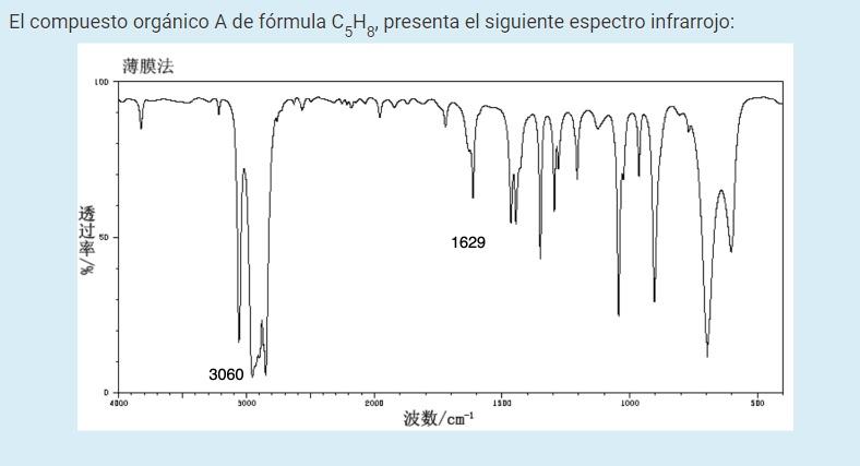 Solved Organic compound A has formula C5H8 has the | Chegg.com