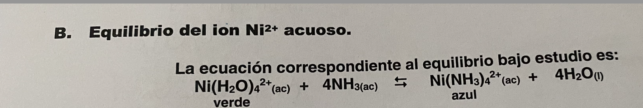 Solved Aqueous Ni2+ ion balance 1. Based on the | Chegg.com