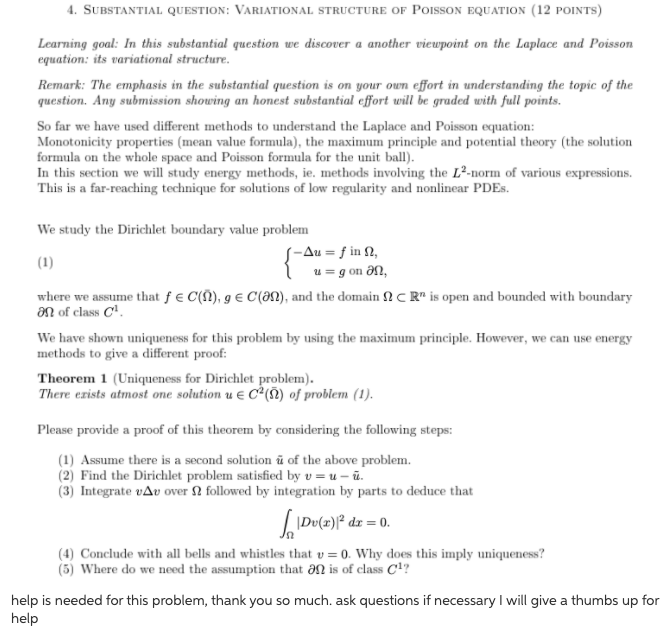 4. SUBSTANTIAL QUESTION: VARIATIONAL STRUCTURE OF | Chegg.com