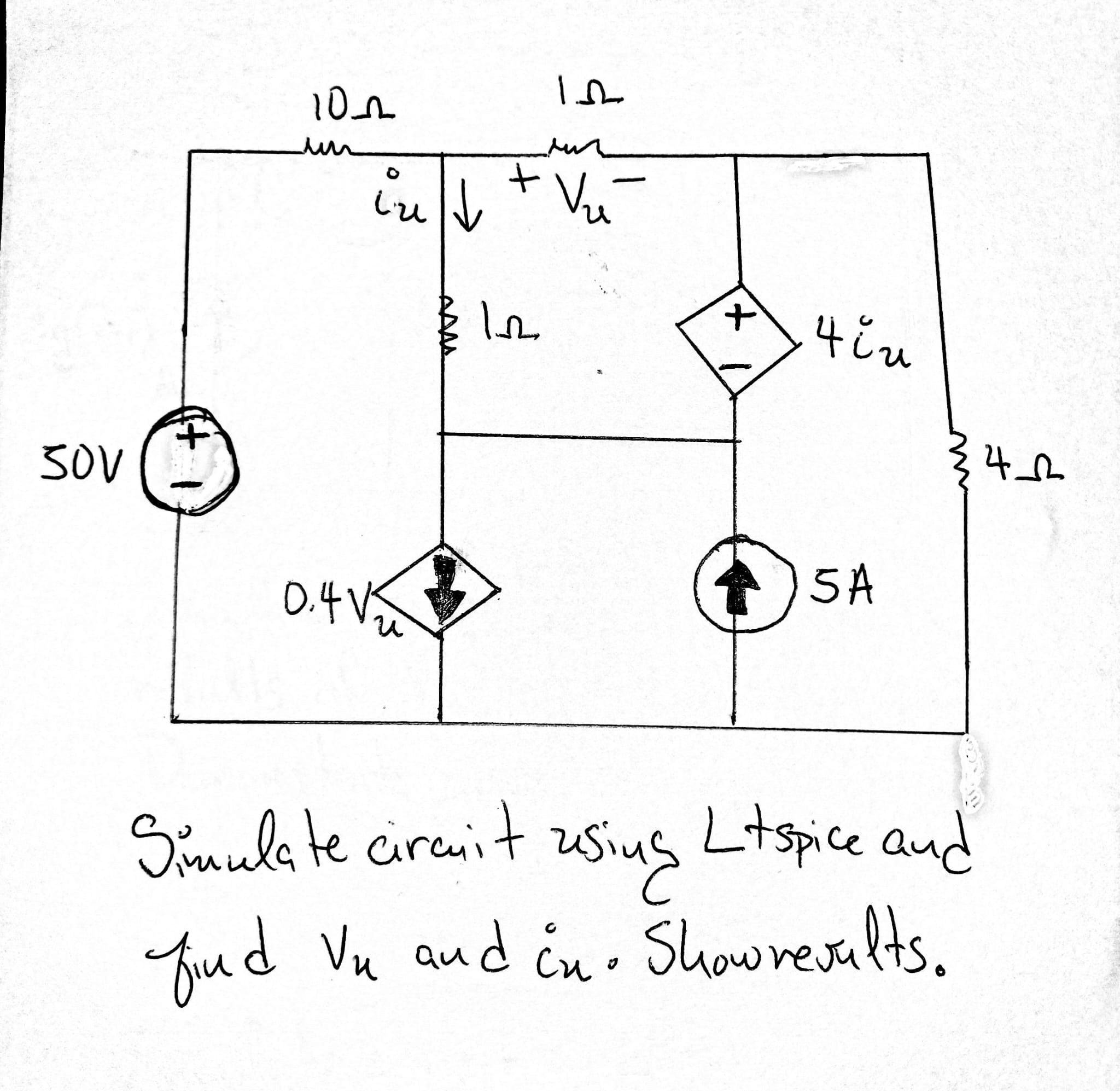 Solved Simulate cirait using Ltspice and find Vx and ix. | Chegg.com Solved Simulate cirait using Ltspice and find Vx and ix. | Chegg.com
