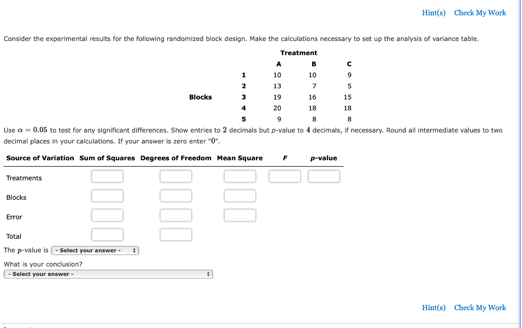Solved Hint(s) Check My Work Consider the experimental | Chegg.com