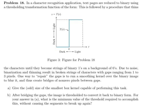 Solved Problem 18. In a character recognition application, | Chegg.com