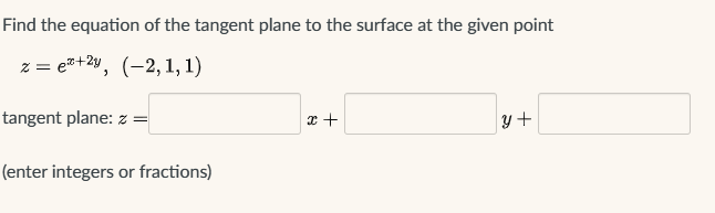 Solved Find the equation of the tangent plane to the surface | Chegg.com