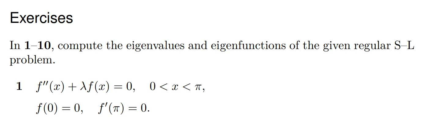Solved Exercises In 1-10, compute the eigenvalues and | Chegg.com