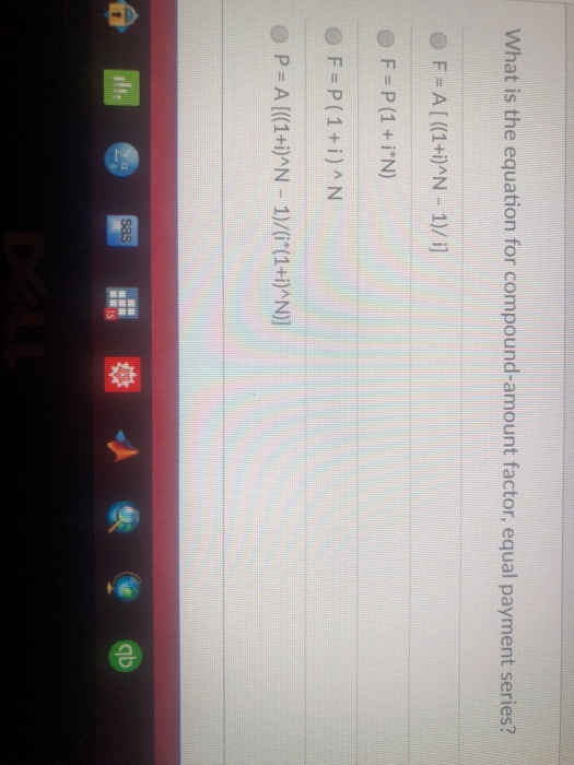Solved What is the equation for compound-amount factor, | Chegg.com
