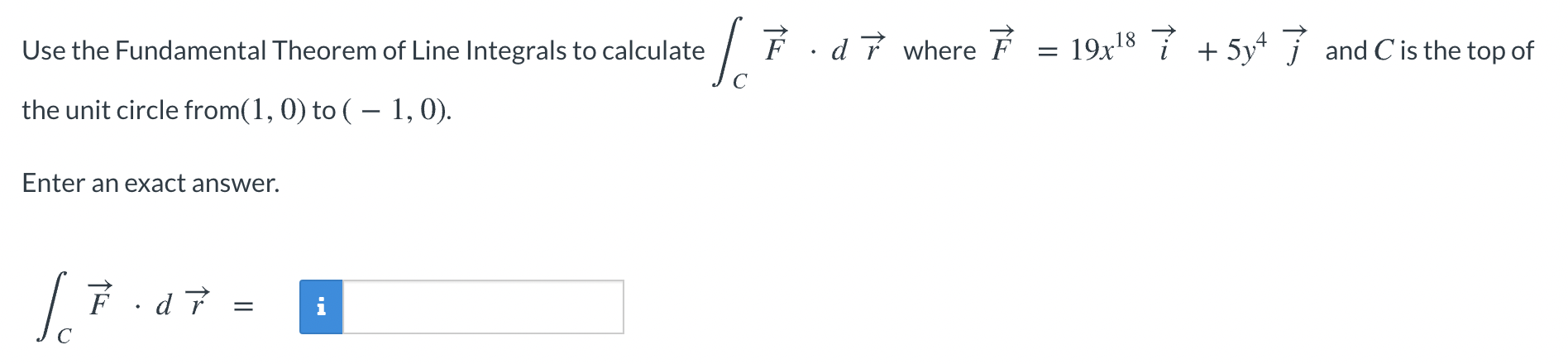 Solved Use the Fundamental Theorem of Line Integrals to | Chegg.com