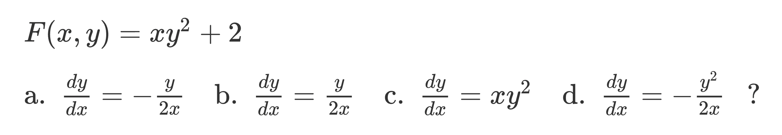 Solved please help me select the differential equation that | Chegg.com