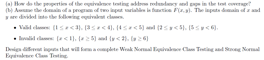 Solved (a) ﻿How do the properties of the equivalence testing | Chegg.com