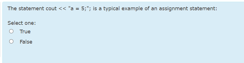 Solved The statement cout