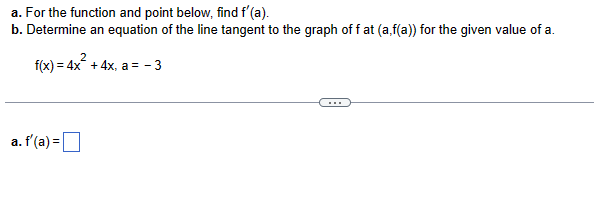 Solved Need help with MATH questions. Please solve for a and | Chegg.com
