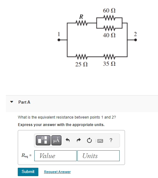 Solved What is the equivalent resistance between points 1 | Chegg.com
