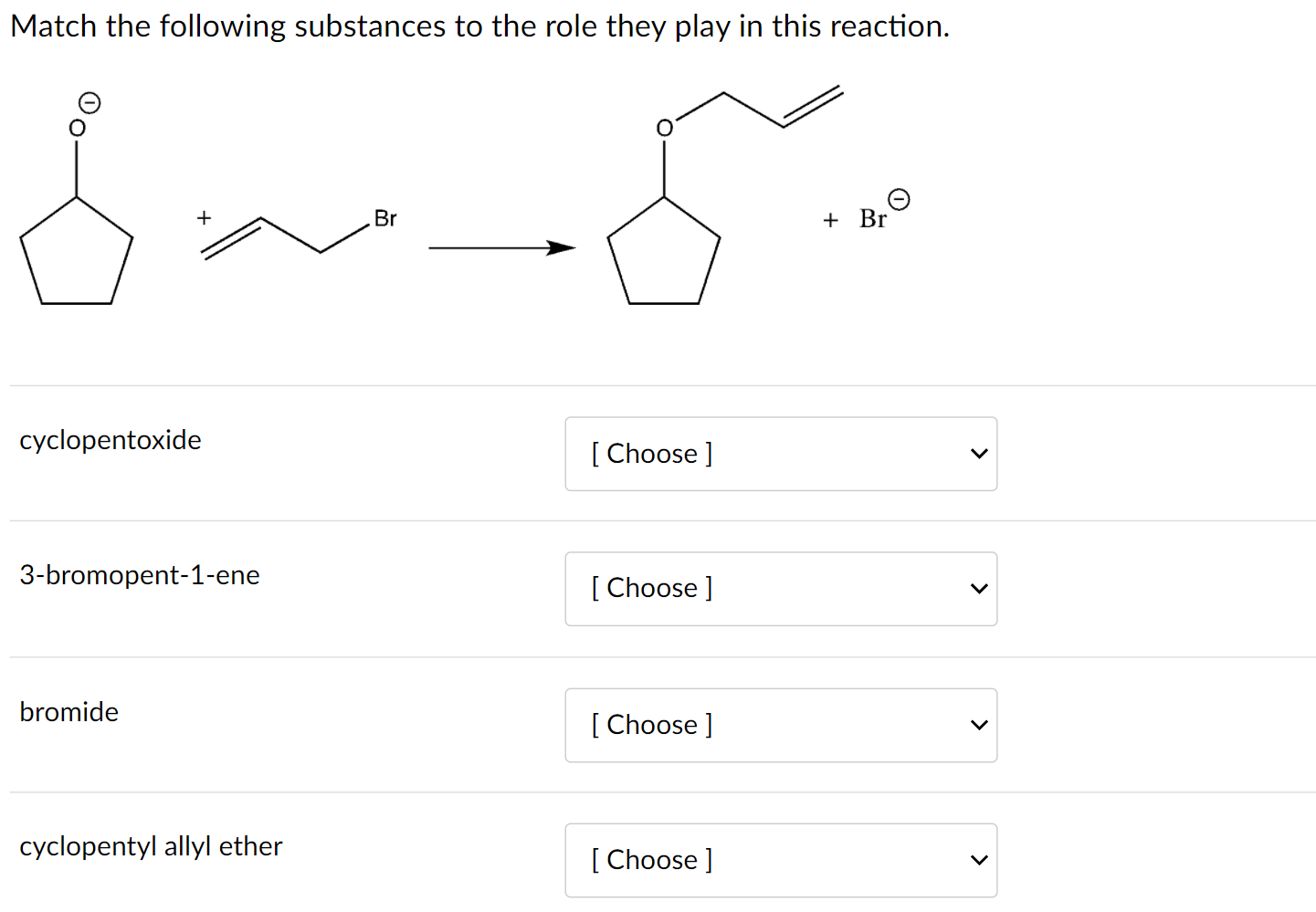 Solved Match the following substances to the role they play | Chegg.com