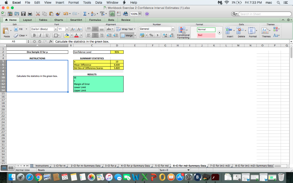 Solved Excel File Edit View Insert Format Tools Data Window | Chegg.com