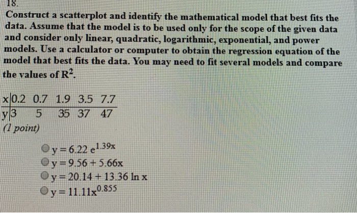 Solved 17 Construct a scatterplot and identify the | Chegg.com Solved 17 Construct a scatterplot and identify the | Chegg.com