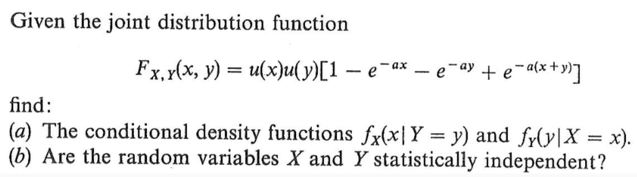 Solved Given the joint distribution | Chegg.com