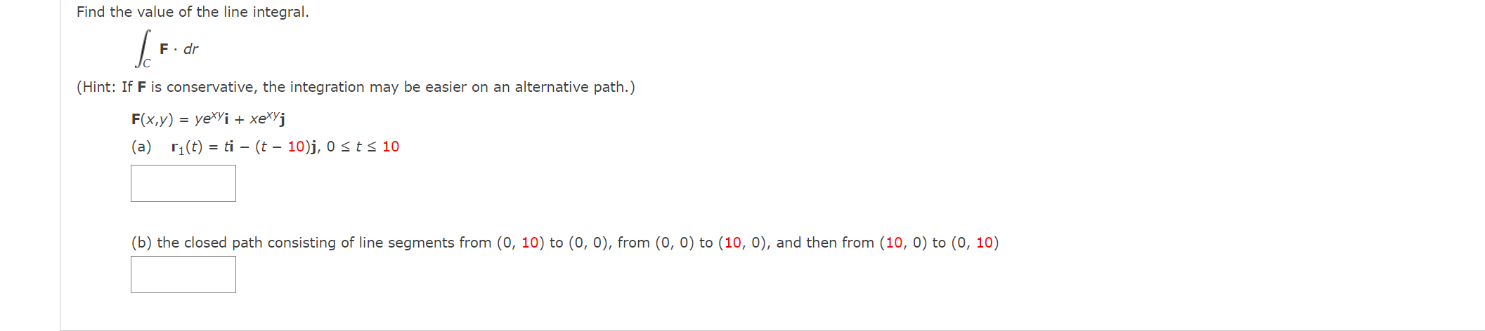 Solved Find the value of the line integral. ∫CF⋅dr (Hint: If | Chegg.com