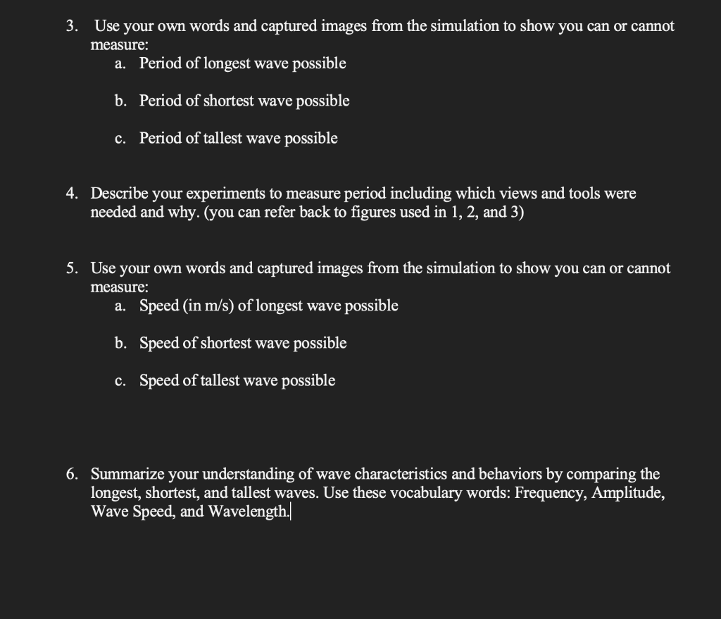 3. Use your own words and captured images from the | Chegg.com